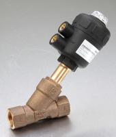 China PV600 Angle Seat Valve Gunmetal Body with Female Thread Port DN15-65 for High Flow Pneumatic Control for sale