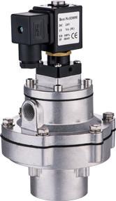 China DN40 F Type Submerged Pneumatic Pulse Valve with Thread Port 0.4-0.6 MPa Working Pressure for Dust Collection Systems for sale