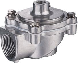 China F Type Pneumatic Pulse Valve 0.3-0.8MPa Right Angle Threaded Port DN62 for Industrial Dust Collection Systems for sale