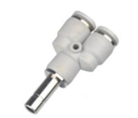 China Black Plastic PYJ Three Way Equal Y Tee Push In Fitting 4mm to 16mm Tube for sale