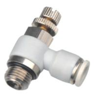 China Brass Pneumatic Tube Fittings Adjustable Knob G Thread Throttle Check Valve 4mm to 16mm for sale