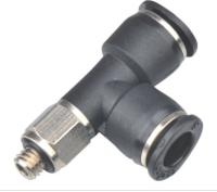 China One Touch Pneumatic Tube Fittings PST C Equal Male Thread Connector Oval 6mm 8mm for sale