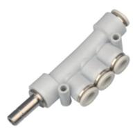 China Plastic Air Tube Fittings PKJ Five Way Equal Diameter 4-16mm 0-60℃ for sale