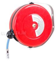 China Metal Housing Auto Pneumatic Air Hose Reel for 15Bar PU Braided Hose - 8mm/10mm/12mm Sizes with 5m/8m/12m Lengths for sale