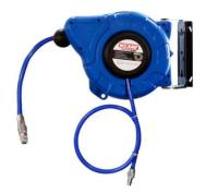 China Metal Housing Auto Pneumatic Air Hose Reel for 15Bar PU Braided Hose - 8mm/10mm/12mm Sizes with 5m/8m/12m Lengths for sale
