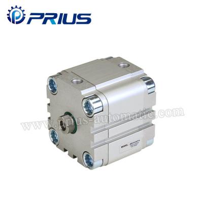 China FESTO Type Pneumatic Compact Cylinder 16-100mm Bore Double Acting with Magnet and Rubber Buffer for sale