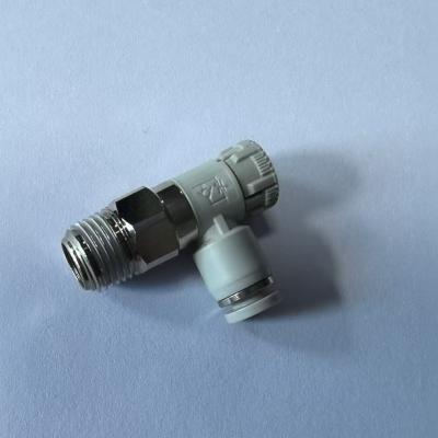 China Push-to-Connect Pneumatic Tube Fittings Straight NPT Thread 1/8-1/2 Inch 100 PSI for sale