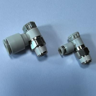 China Blue Pneumatic Tube Fittings Push-to-Connect 100 PSI Max Pressure G1/8 to G1/2 for sale