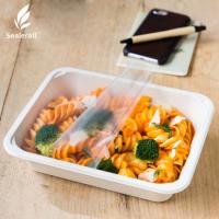 China Biodegradable Food Tray Sealer Machine For Ready Meal Production for sale