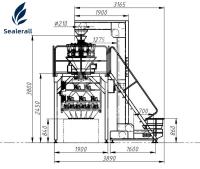 China Vegetable Automatic Weighing And Filling Machine For Granular Materials High Strength for sale
