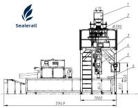 China Vegetable Automatic Weighing And Filling Machine For Granular Materials High Strength for sale