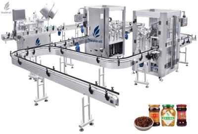 China High Speed Sauce Filling Production Line Automatic Food Filling Machine Simple Operation for sale