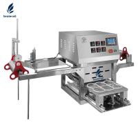 China Fully Automatic Desktop Cup Sealing Machine 220V 1000-2000W Space Saving for sale