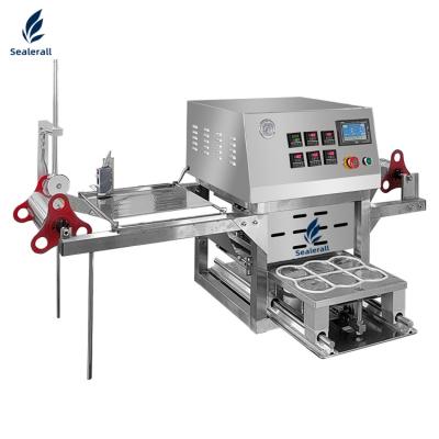 China Fully Automatic Desktop Cup Sealing Machine 220V 1000-2000W Space Saving for sale