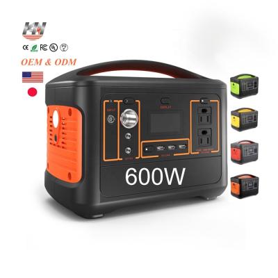 China 600Wh Cheap 600W LiFePO4 Potable Power Station 600 Watt for sale