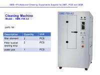 China SMT Stainless steel template cleaning machine SME-750-A2  750mm*750mm*40mm*2pcs for sale