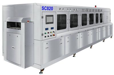 China Semiconductor packaging spray cleaning machine with 28  pcs spray rods and long wash modular for sale