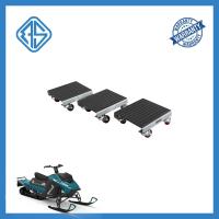 China Towing Garage Snowmobile Dolly Set 3 Inch Swivel Caster Solid Rubber Wheel for sale