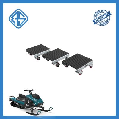 China Towing Garage Snowmobile Dolly Set 3 Inch Swivel Caster Solid Rubber Wheel for sale