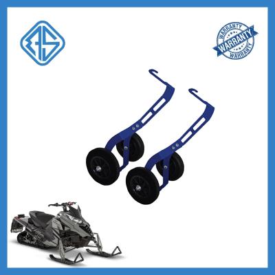 China snowmobile dolly for hot sale Alloy Steel Powder coating rubber wheel for sale