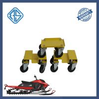China Easy Move Snowmobile Dolly Casters 1500 Lbs Load Snowmobile Moving Wheels TPE PP for sale