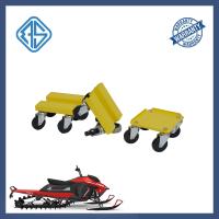 China Heavy Steel Snowmobile Flat Dollies TPE PP Swivel Caster Wheel 1500 Lbs Capacity for sale