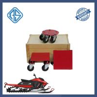 China 3 Pieces Snowmobile Caster Dolly 1500lbs Capacity 3mm Alloy Steel Wheel Non-Slip Mat for sale