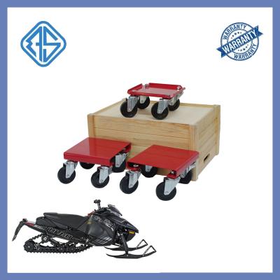 China Anti-Slip Coating Snowmobile Moving Cart 10 Inch 1500LBS Capacity Snowmobile Roller Set for sale