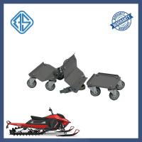 China Powder Coating Sure Grip Snowmobile Moving Cart Casters Wheels 1500 Pounds for sale