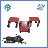 China Alloy Steel Snowmobile Wheel Dollies Moving Rubber Cover 8 Inch Plate for sale