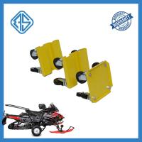 China 1500lbs Snowmobile Moving Wheels 3 Inch Rubber Load Snowmobile Dolly Casters for sale