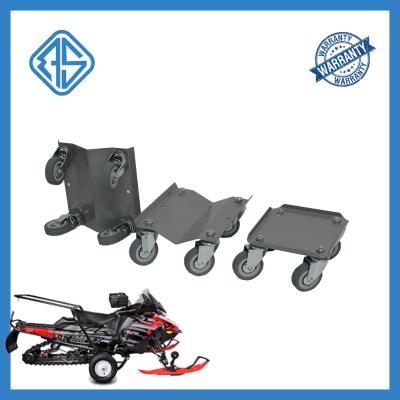 China Grey Motorcycle Dolly For Garage Bend Lift Firm 3PCS Snowmobile Ski Dollies for sale