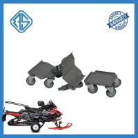 China Big Red Ski Snowmobile Wheel Dollies Load 1500 Pounds Painted Steel for sale