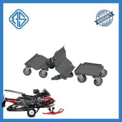 China Big Red Ski Snowmobile Wheel Dollies Load 1500 Pounds Painted Steel for sale