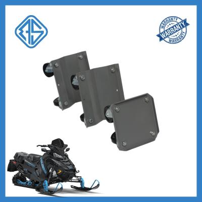 China Portable Grey Snowmobile Caster Dolly 8 Inch Plate Wheels Outdoor Trolleys for sale