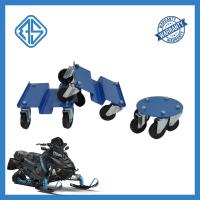 China Motorcycle Snowmobile Garage Dolly 10 Inch H Steel Plate Snowmobile Roller Set for sale