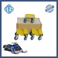 China PVC Swivel Casters Drivable Snowmobile Dolly Set 3 Piece 10 Inch X 8 Inch Pads Protection for sale
