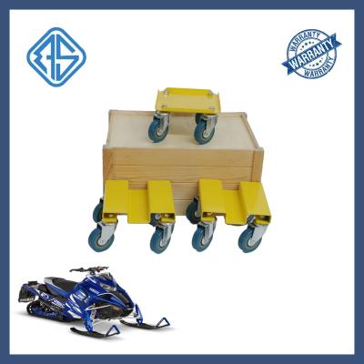China PVC Swivel Casters Drivable Snowmobile Dolly Set 3 Piece 10 Inch X 8 Inch Pads Protection for sale
