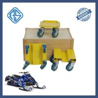 China Swivel Caster Snowmobile Dolly Cart Nylon Heavy Duty Shoulder Strap Big Fixed for sale