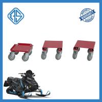 China Red 1500LBS Load Capacity Snow Mobile Cart 10cm Plate Heavy Duty Snowmobile Dolly for sale