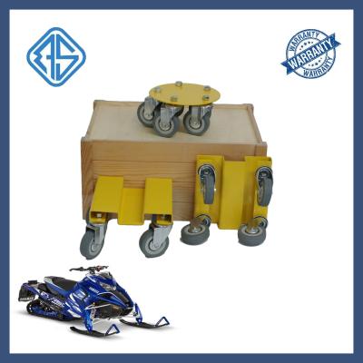 China 9 Inch Plate Snowmobile Wheel Dollies Strong Support Sled Dolly Set Heavy Shoulder Strap for sale