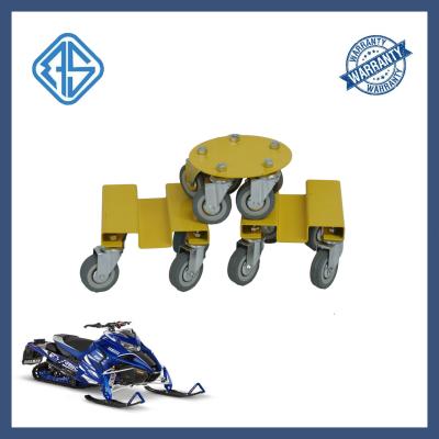 China Swivel Casters Snowmobile Ski Dolly Set Rubber 2.5 Inch Pads Snowmobile Garage Dolly for sale