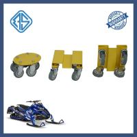 China Steel Anti Rust Snowmobile Dolly Set Gravel V Slide PVC Rotary Casters for sale