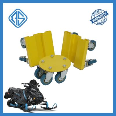 China Strap-On Silicone Snowmobile Wheel Dollies Solid Rubber 3 Inch Swivel Caster Wheel for sale