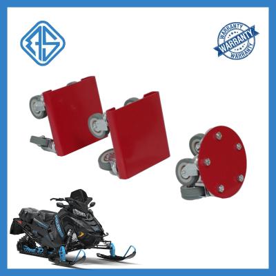 China PVC Wheel Drivable Snowmobile Dollies Casters 3 PCS 1500 Lbs Load Capacity Strap On for sale