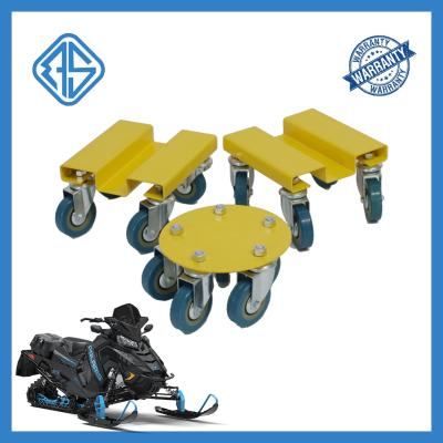 China 3 Pieces Drivable Snowmobile Caster Dolly  Strap-On Silicone Wheels for sale