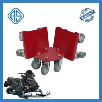 China Strap On Snowmobile Caster Dolly Drivable 3 Pcs Silicone Wheels for sale