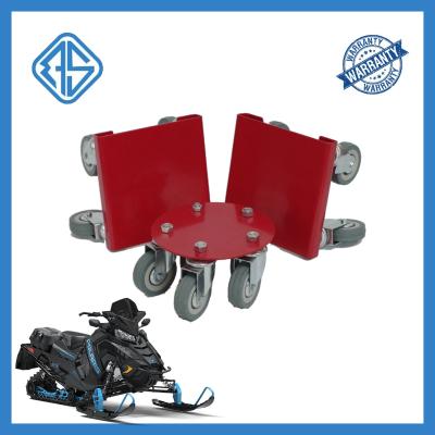 China Strap On Snowmobile Caster Dolly Drivable 3 Pcs Silicone Wheels for sale