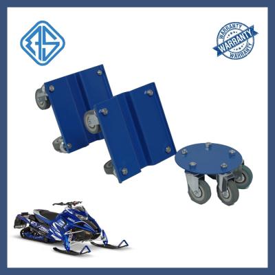 China Mini Snowmobile Moving Cart Motorcycle Trolley Rubber Wheel Heavy Duty Dolly for sale