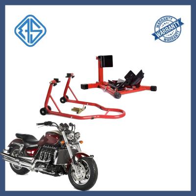 China Black Movable Motorcycle Stand Strong Lifting 1000LBS Capacity for sale